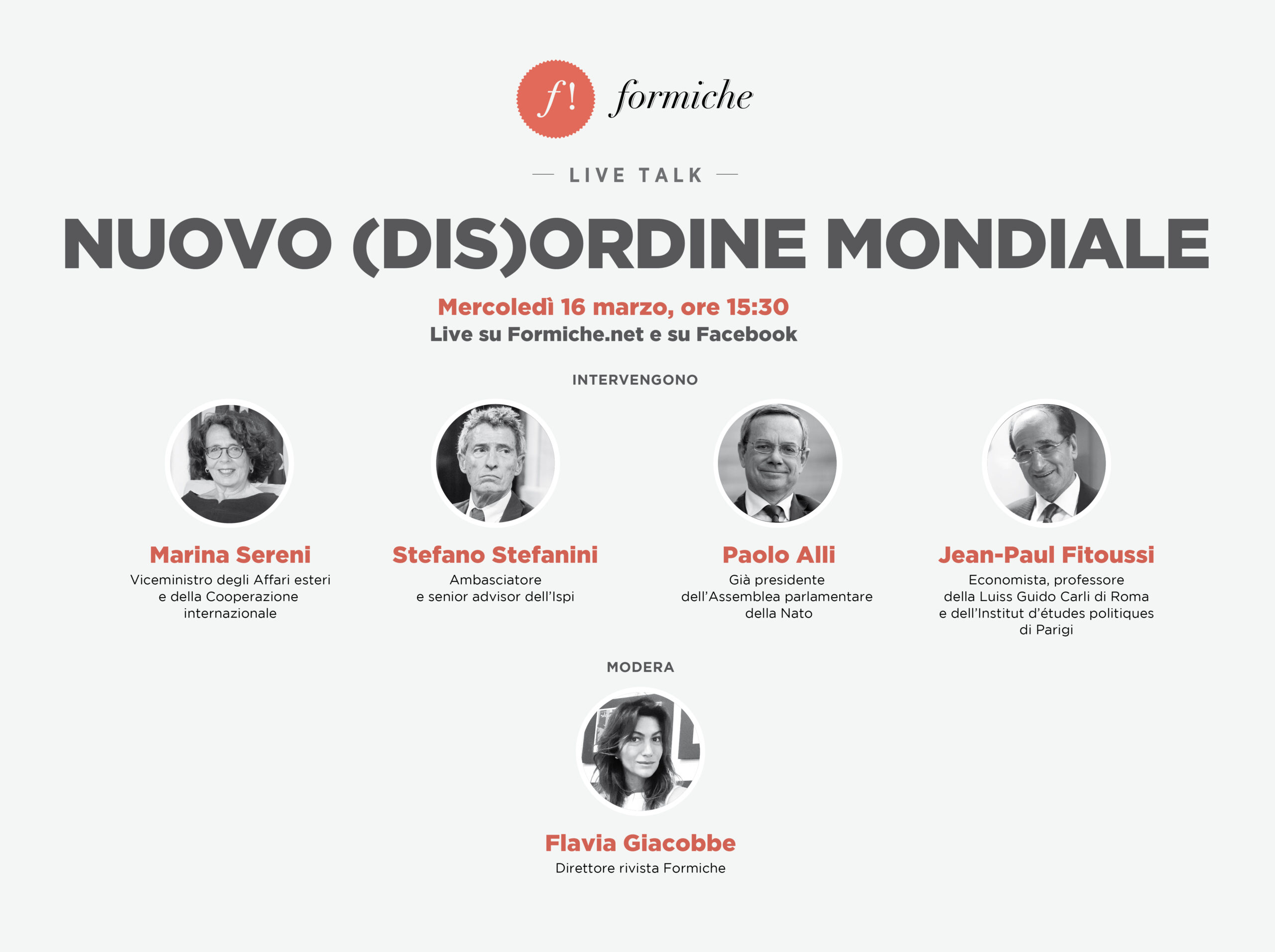 Nuovo (dis)ordine mondiale. Il live talk della rivista Formiche ...
