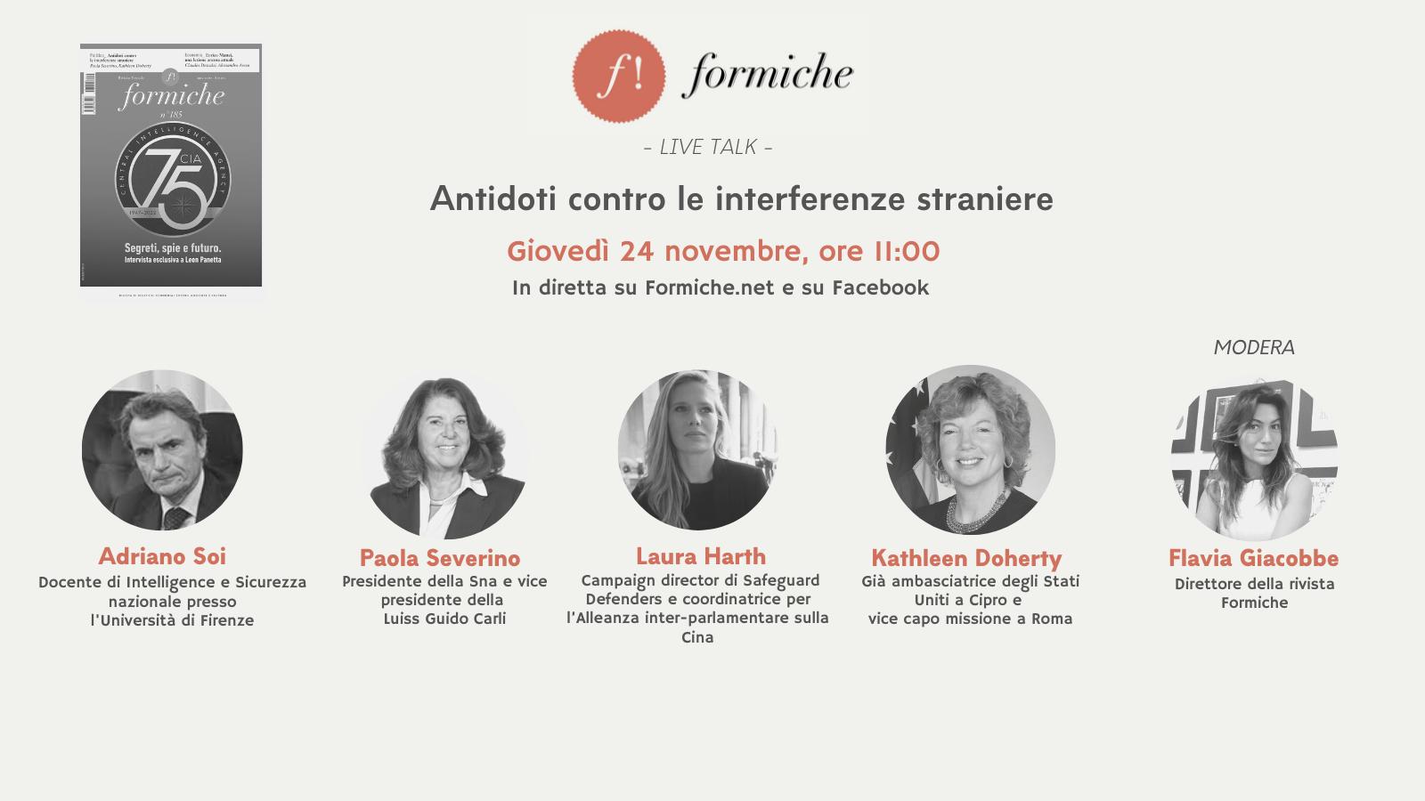Antidoti contro le interferenze straniere. Il live talk della rivista ...